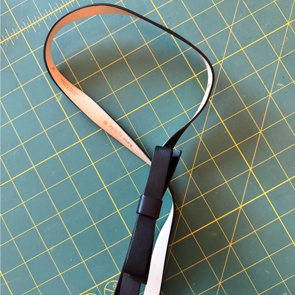 kate spade | Accessories | Kate Spade Black And Tan Leather Belt With ...